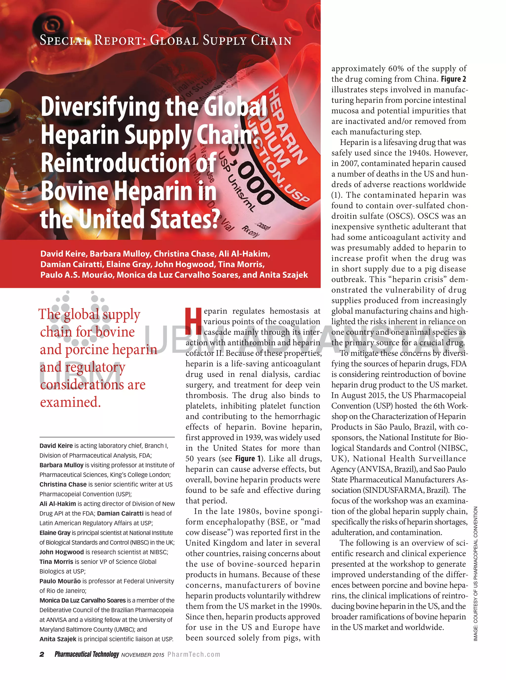 Global Heparin Supply | PDF