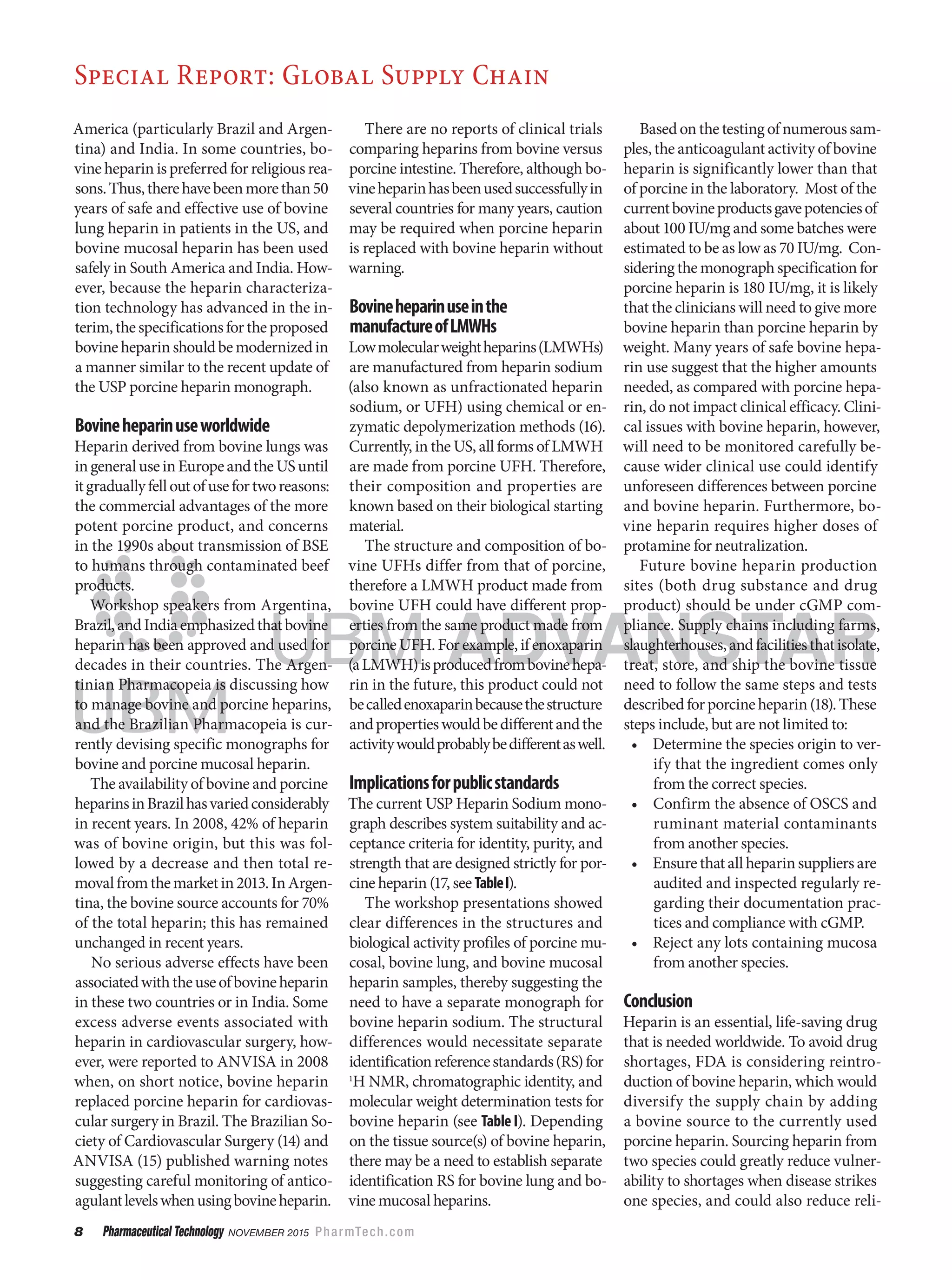 Global Heparin Supply | PDF