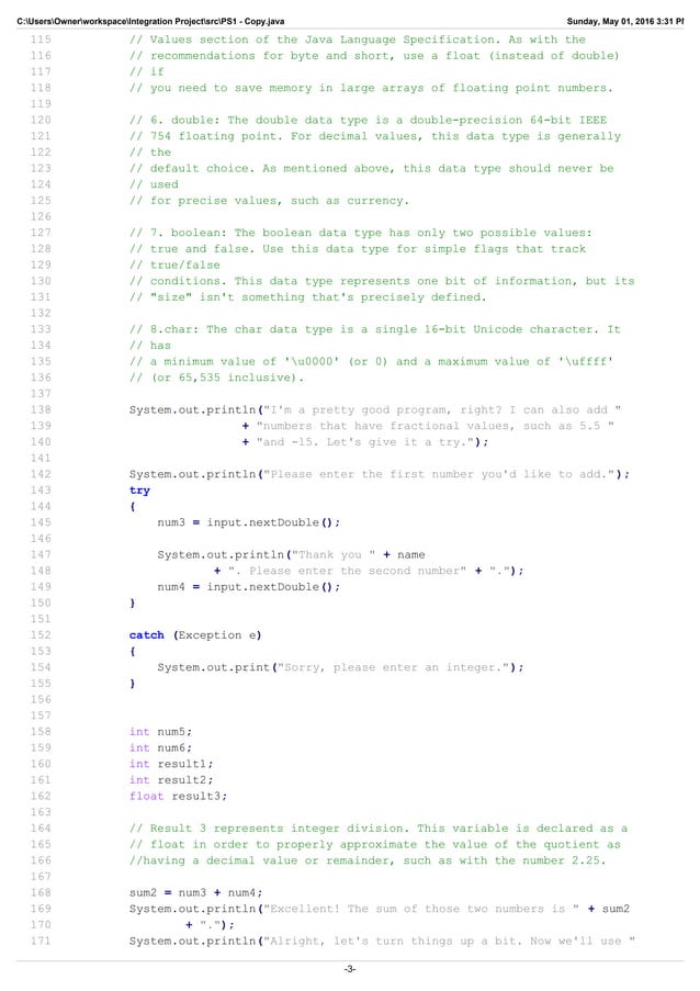 PSI 3 Integration | PDF | Programming Languages | Computing