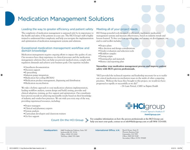 HCI Med Management Insert | PPT