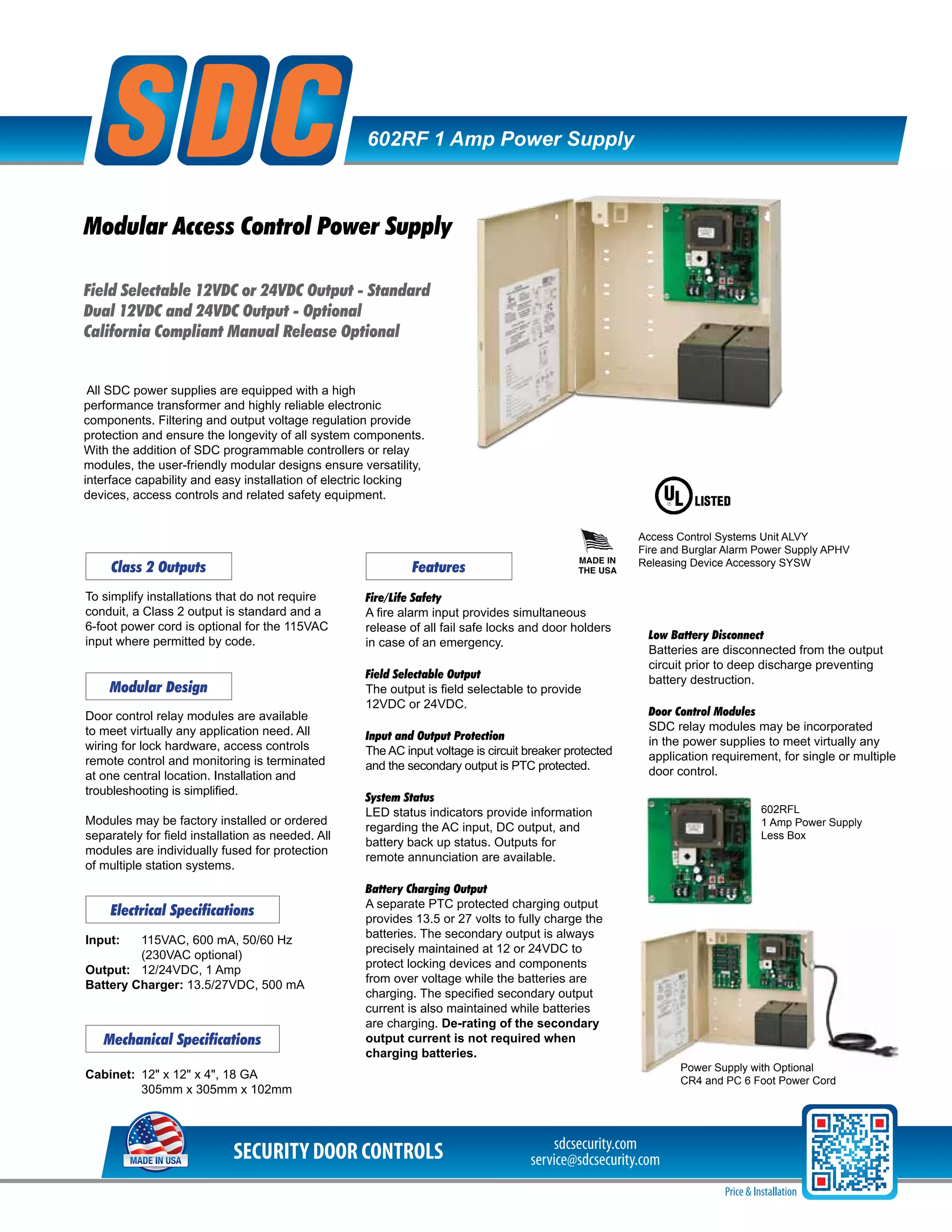 SDC 602RF Data Sheet | PDF