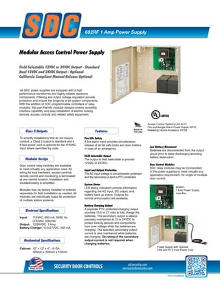 SDC 602RF Data Sheet | PDF