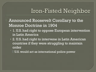 "Big Stick" Diplomacy | PPT