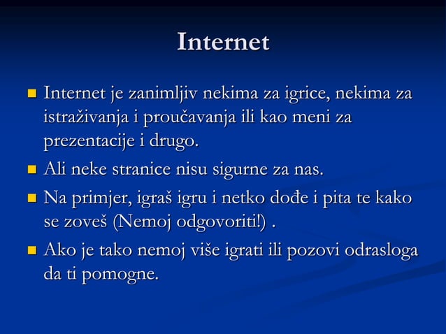 603 Opasnosti interneta | PPT