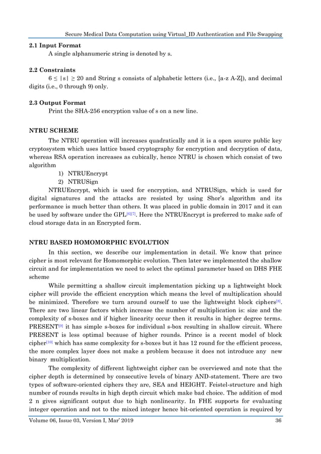 Secure Medical Data Computation using Virtual_ID Authentication and File Swapping | PDF | Free ...