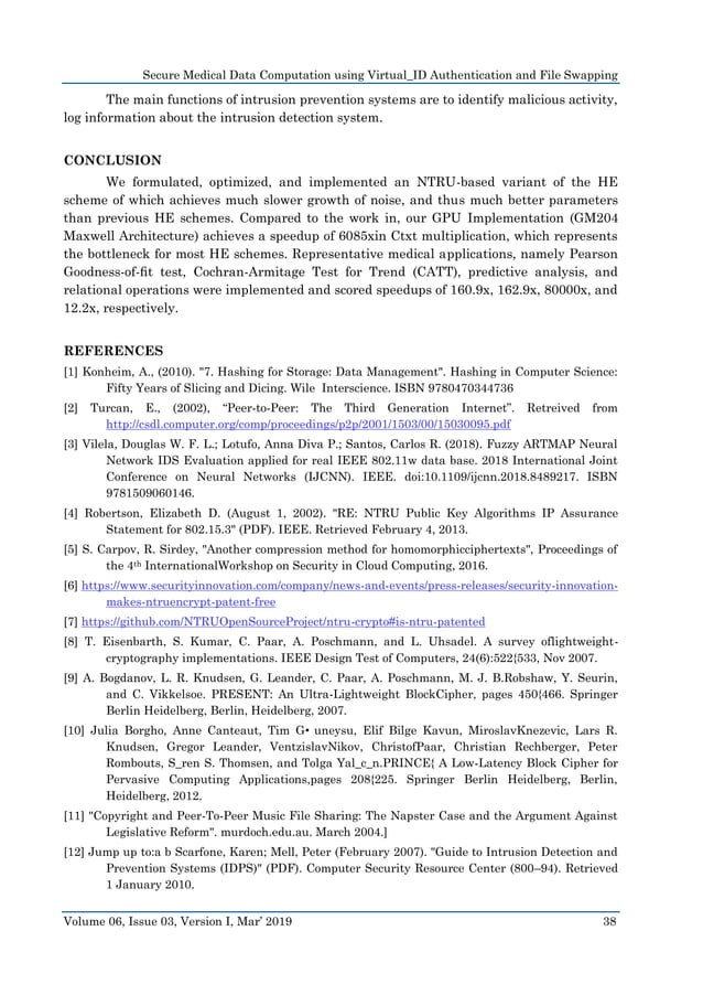 Secure Medical Data Computation using Virtual_ID Authentication and File Swapping | PDF