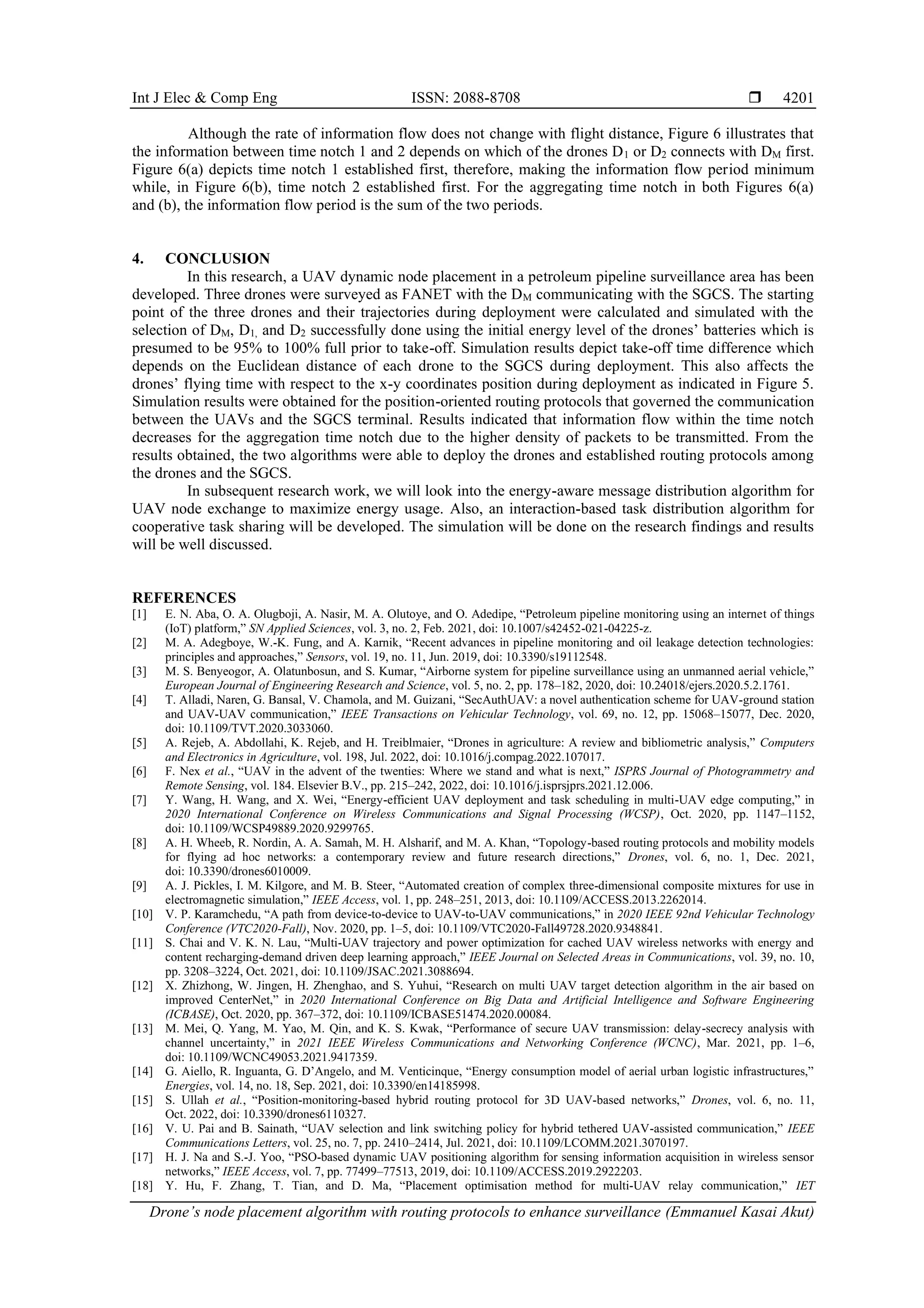 Drones Node Placement Algorithm With Routing Protocols To Enhance Surveillance Pdf Computer