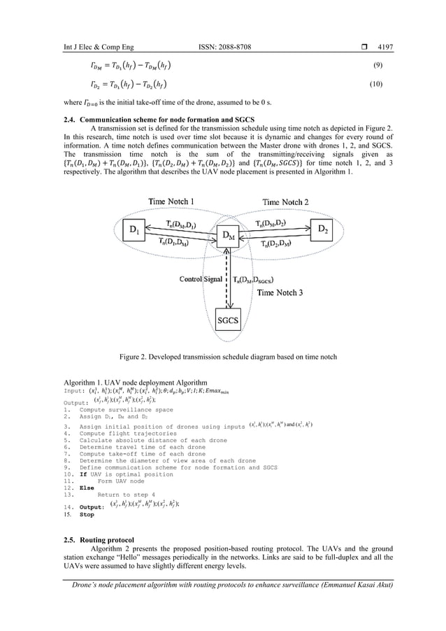Drone’s node placement algorithm with routing protocols to enhance surveillance | PDF | Computer ...