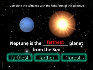 Comparatives and superlatives - The Solar System | PPT