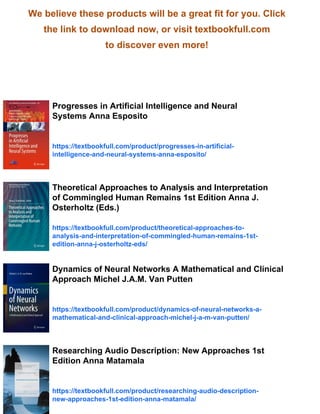 Neural Approaches to Dynamics of Signal Exchanges Anna Esposito | PDF