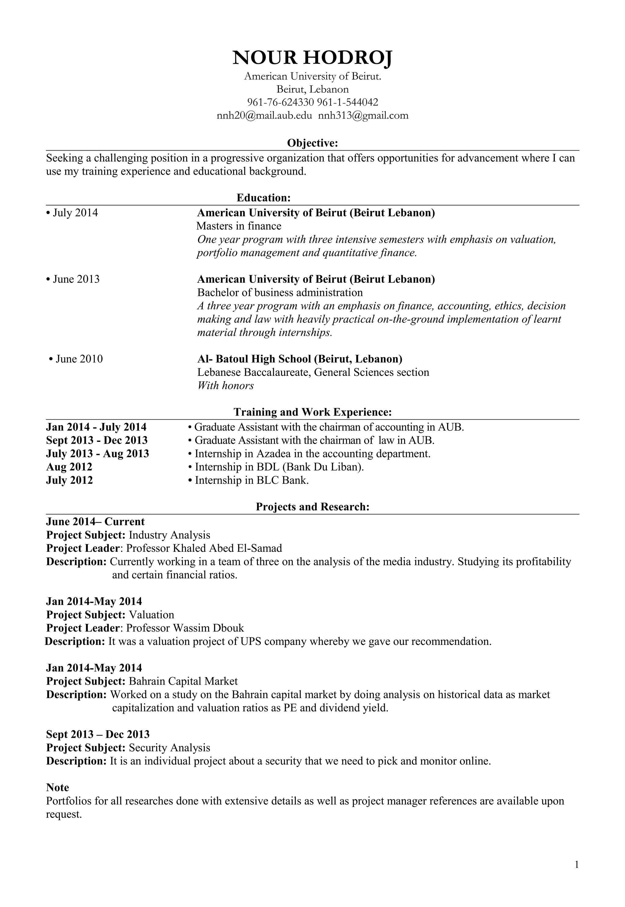 Nour CV (1) | DOC