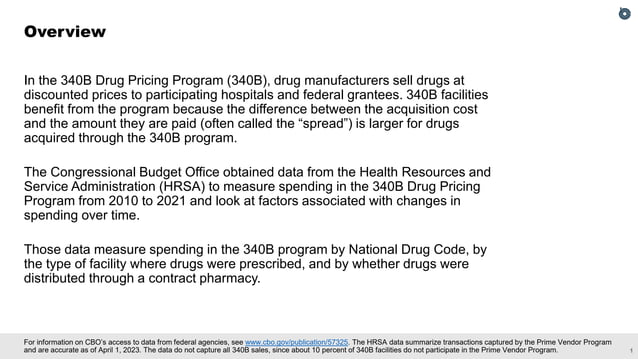 Spending in the 340B Drug Pricing Program, 2010 to 2021 | PPT