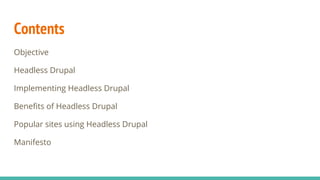 HeadLess Drupal | PPT