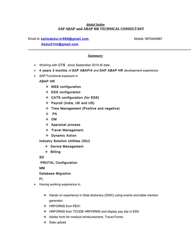 Abdul Salim sap Abap | PDF