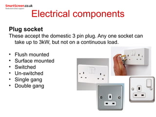 Components used in electrical installations | PPT