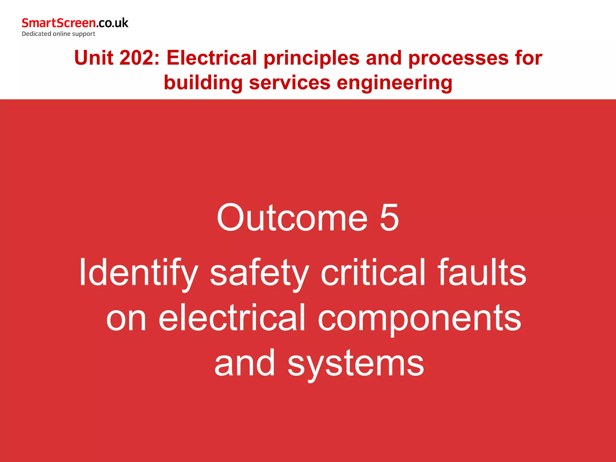 Identify safety critical faults on electrical components and systems | PPT