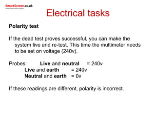 Undertake basic electrical tasks | PPT