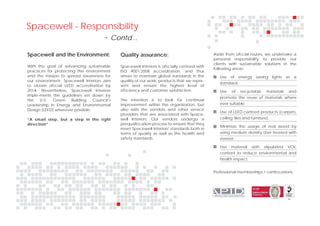 Spacewell Interiors Profile | PDF