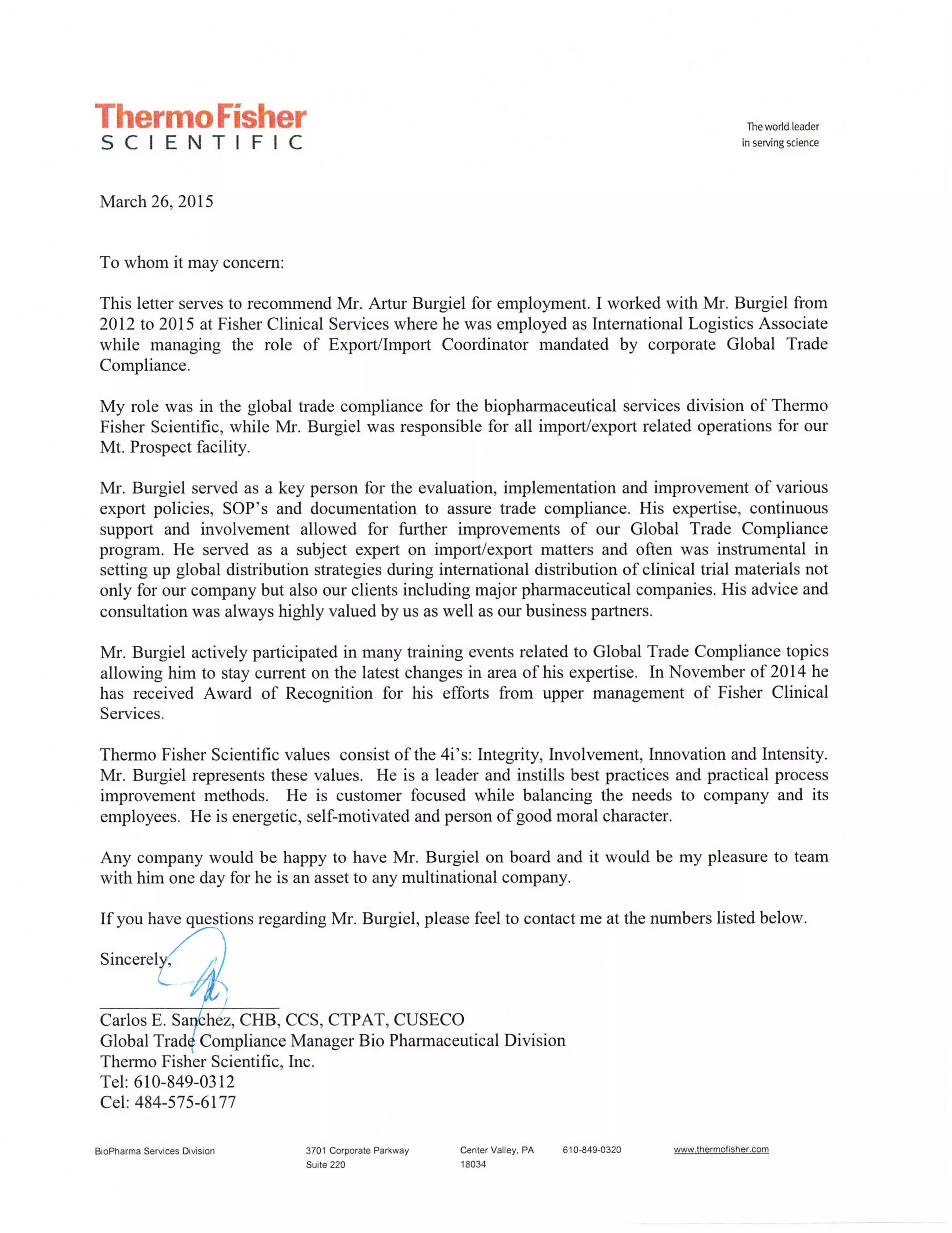 Recommendaton Letter | PDF