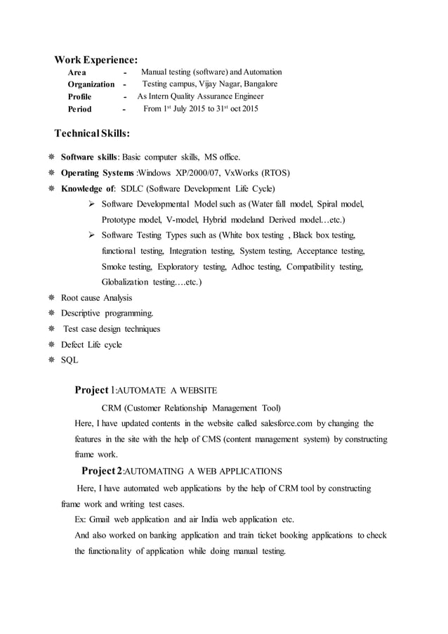 MANUAL TEST ENGINEER | PDF