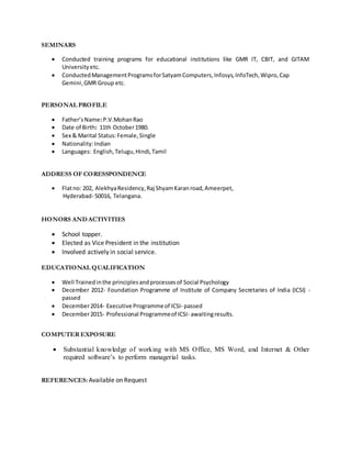 Thanuja Resume | DOCX | Human Resources | Business