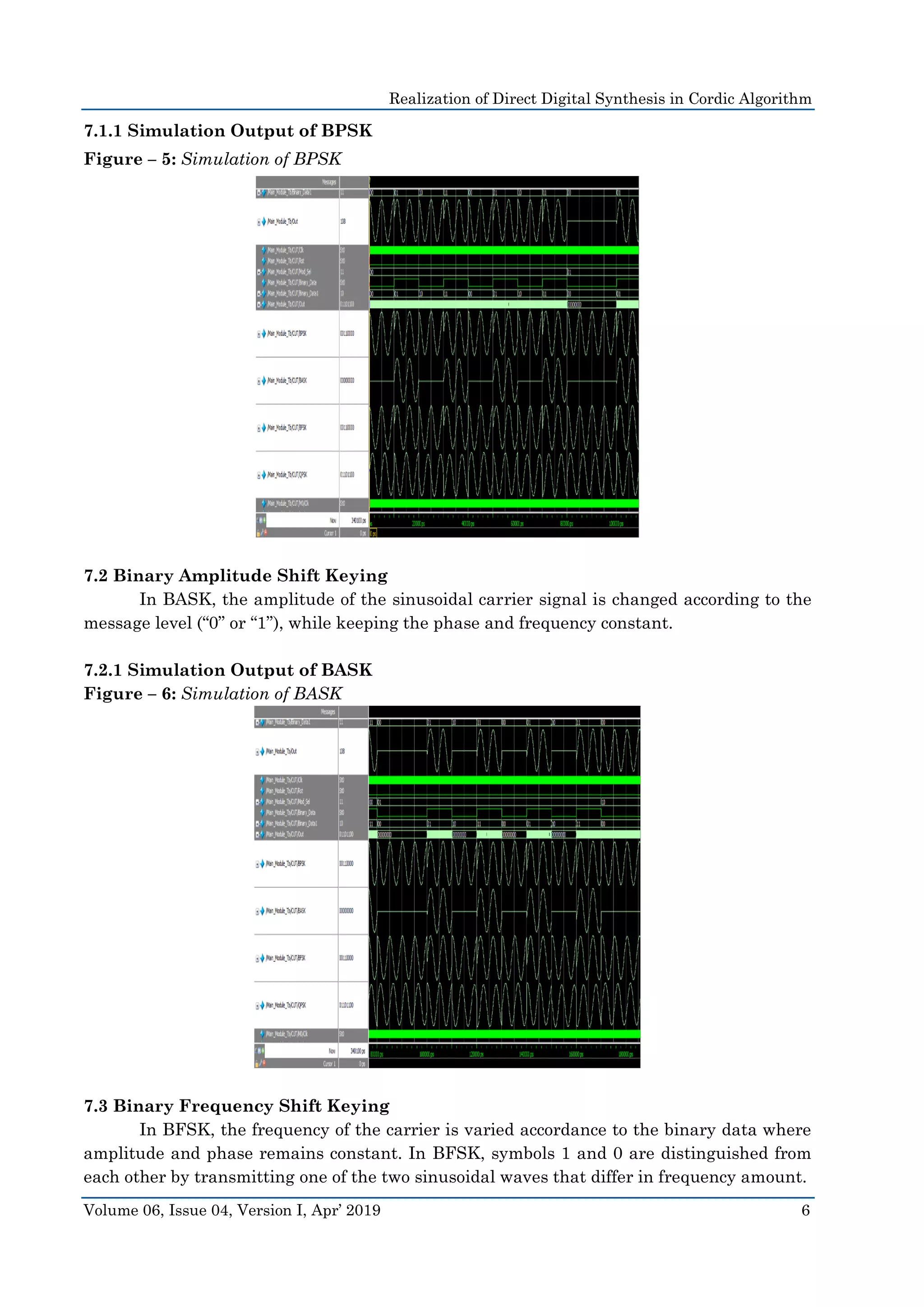 Realization of Direct Digital Synthesis in Cordic Algorithm | PDF