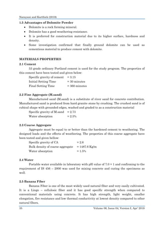 An Experimental Investigation on Normal Concrete using Rice Husk Ash ...