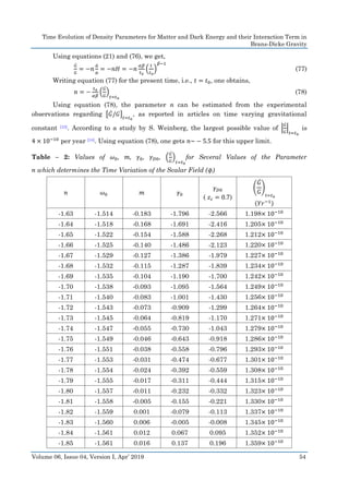 Time Evolution of Density Parameters for Matter and Dark Energy and ...
