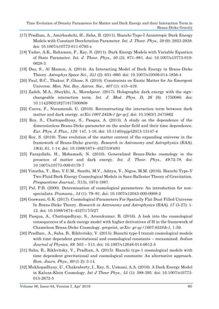 Time Evolution of Density Parameters for Matter and Dark Energy and ...