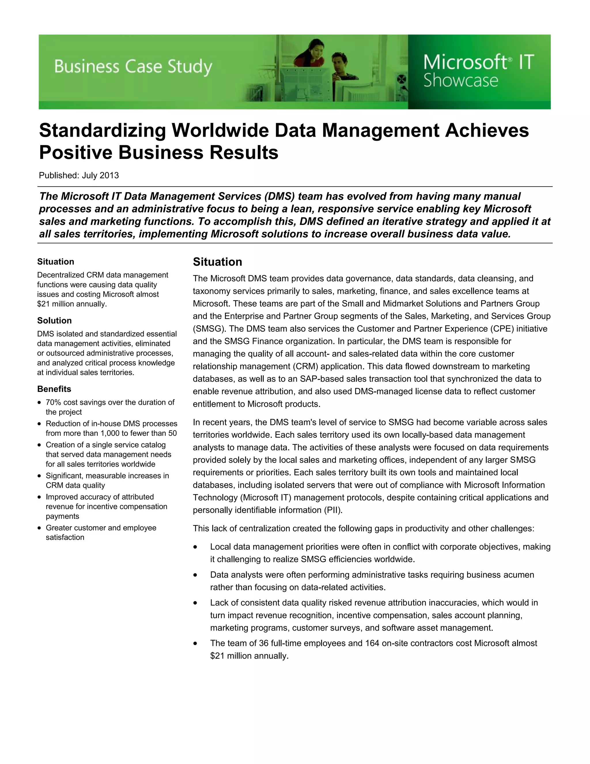 Data Management Services Strategy_BCS | PDF
