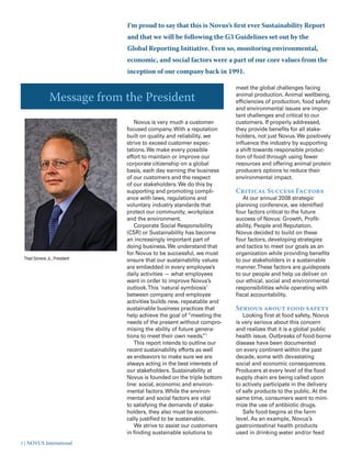 2008 Novus Sustainability Report | PDF | Agriculture | Industries