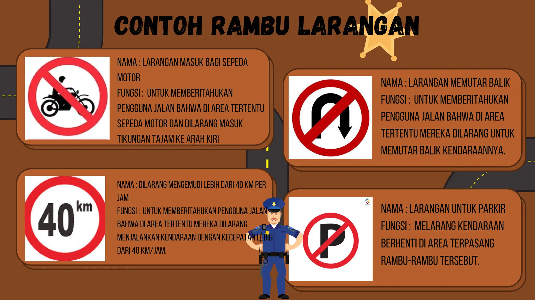 Macam macam Rambu lalu lintas serta aturan menyeberang | PDF