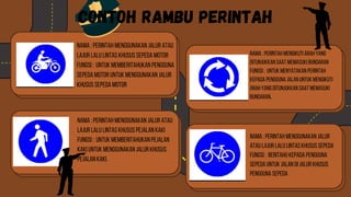 Macam macam Rambu lalu lintas serta aturan menyeberang | PDF