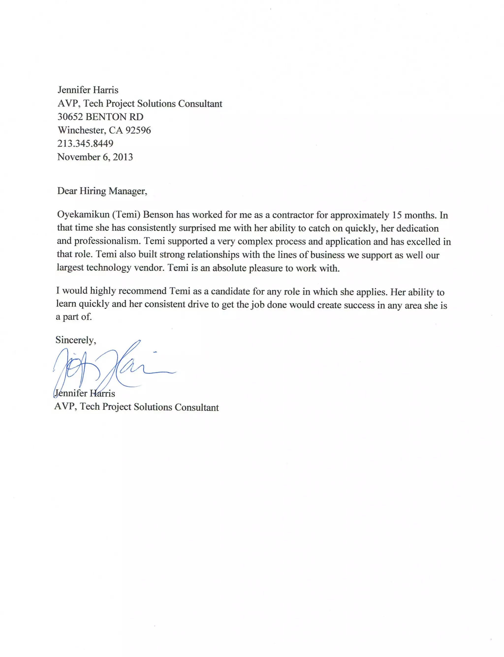Temi Benson Recom letter.pdf - Adobe Acrobat | PDF | Graphics Software | Computer Software and ...
