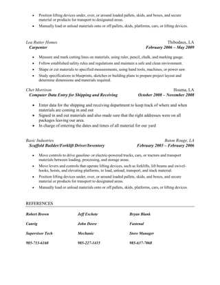 Rusty Jr Resume | PDF
