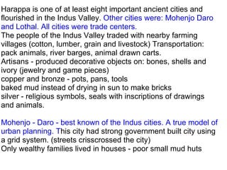 Unit 5 Indus Valley | PPT | Geography | Science