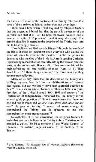 the doctrine of the trinity by a f buzzard and c f hunting | PDF