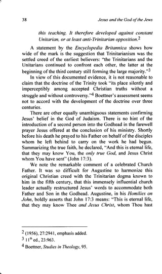 the doctrine of the trinity by a f buzzard and c f hunting | PDF