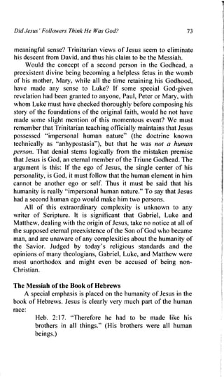 the doctrine of the trinity by a f buzzard and c f hunting | PDF