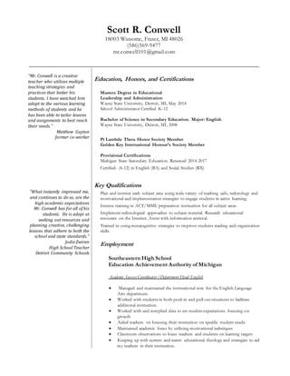 Resume-Scott R. Conwell | PDF