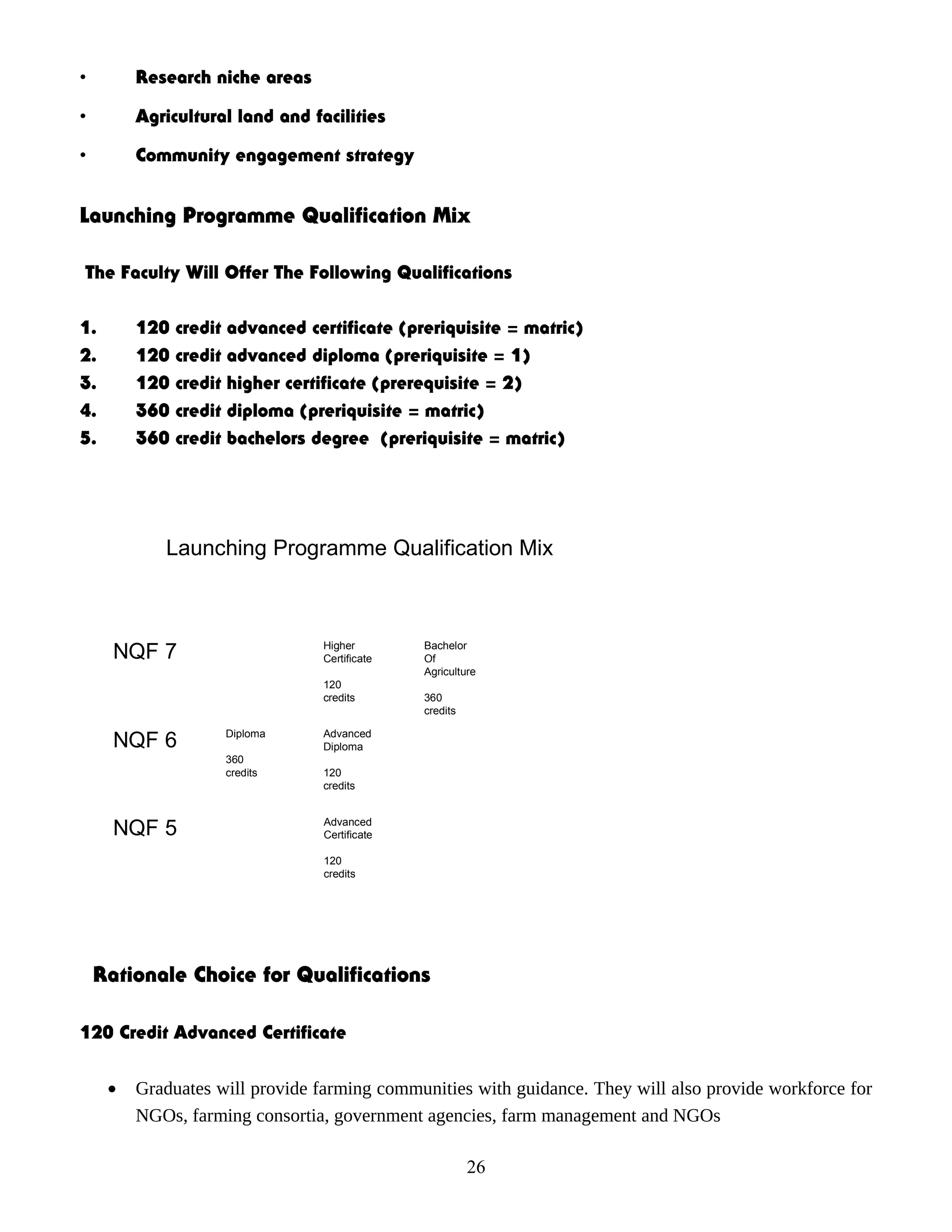 Concept Paper of the Agric Faclty | DOC