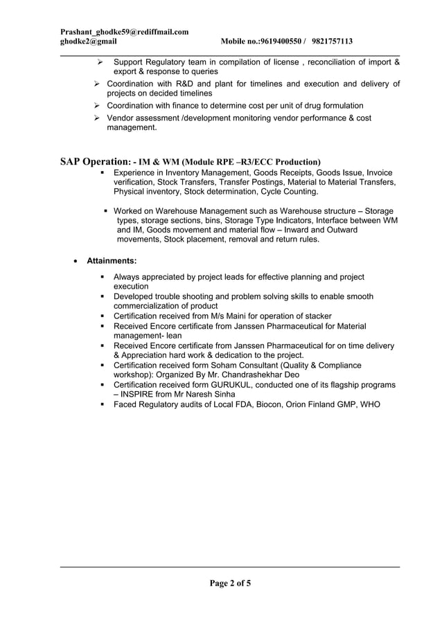 Prashant_Resume | PDF