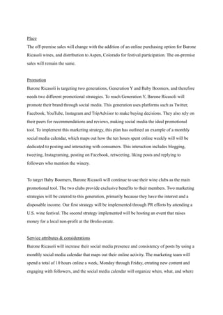 Wine Marketing Plan for BROLIO | PDF