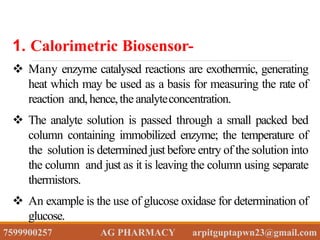II BIOSENSOR PRINCIPLE APPLICATIONS AND WORKING II | PPT