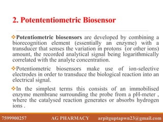 II BIOSENSOR PRINCIPLE APPLICATIONS AND WORKING II | PPT