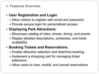 amuzment park reservation system using html,css,php,javascrit,mysql | PPTX