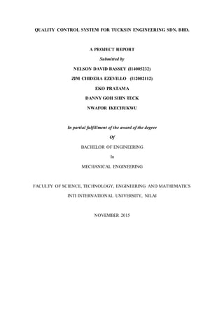 Quality Control Report | PDF