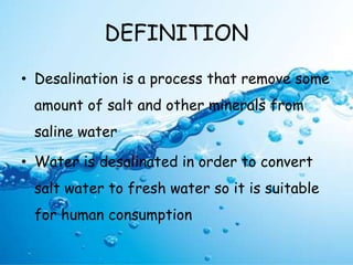 6063619-seawater desalination and the methods | PPT