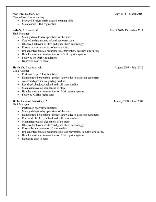 Donna Sanders Resume | PDF