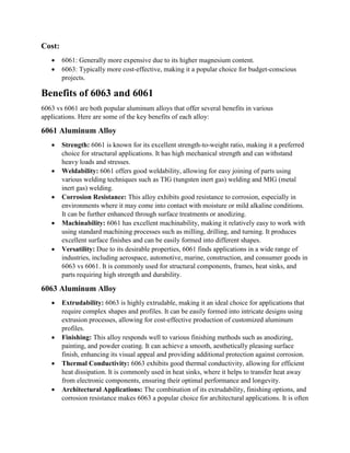 6063 vs 6061 | PDF